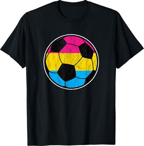 Soccer Ball Pan Pride Flag Colors Pansexual T Shirt