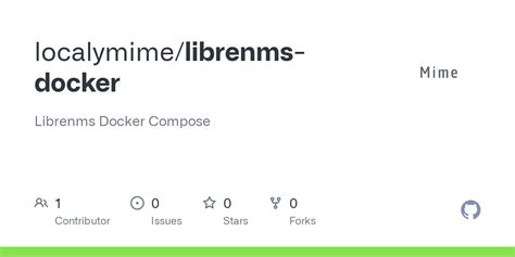 github localymime librenms docker librenms docker compose
