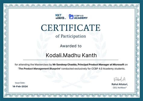🎓 Certified Product Explorer Madhu Kanth Kodali