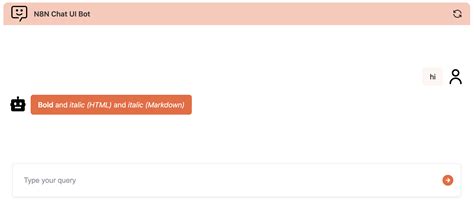render markdown and html in responses n8n chat ui