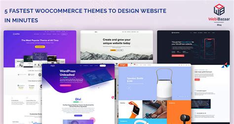 Top 5 Best And Fastest Woocommerce Themes Webibazaar Templates