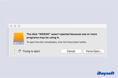 Cant Eject External Hard Drive On Mac Try These Fixes