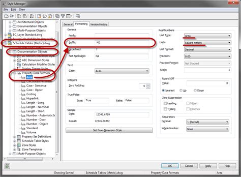 solved entering a suffix to automatic area property set definitions autodesk community