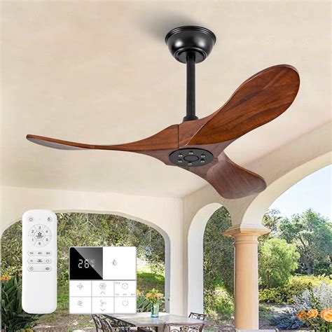 Benicefun 36 Inch Small Ceiling Fan No Light Wood Ceiling