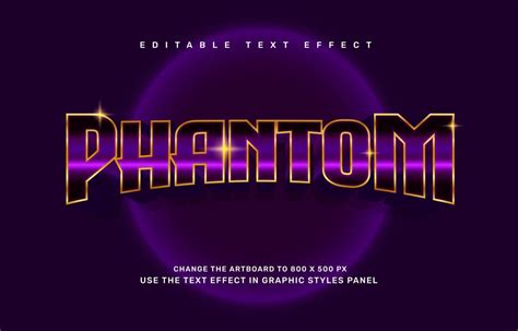 Phantom Editable Text Effect Template 21282581 Vector Art At Vecteezy