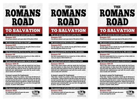 Roman Road To Salvation Bookmark