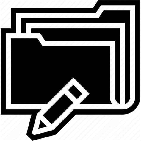 Folder User File Storage Archive Pencil Edit Icon Download On Iconfinder