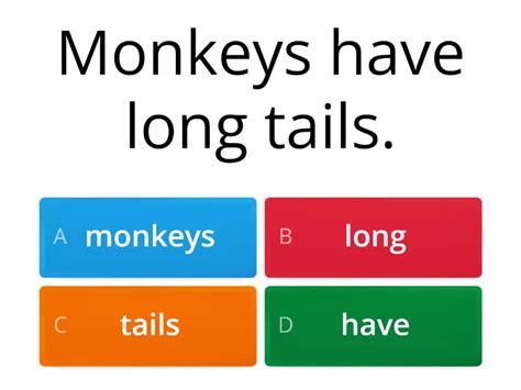 Naming Words Cuestionario