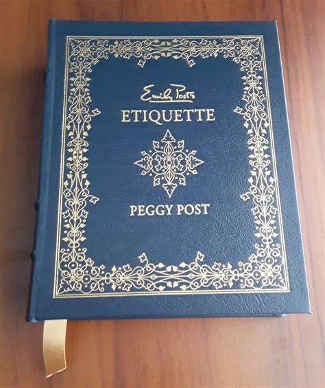 Emily Posts Etiquette By Peggy Post Easton Press 16th Etsy
