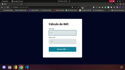 Cleber Junio On Linkedin Calculadora De Imc Criado Em Htmlcss Javascript