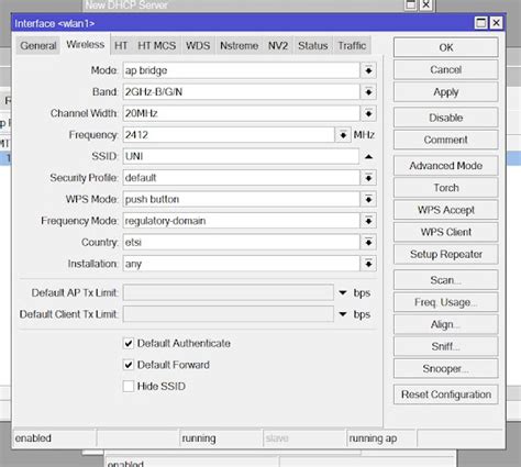 KONFIGURASI WIRELESS WLAN MIKROTIK