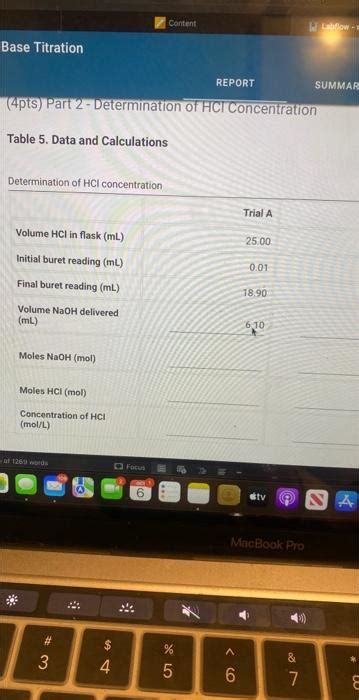 [solved] table 6 data and calculations d average