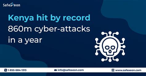 Safeaeon 🚨 Alarming Rise In Cyberattacks Kenya Has Faced A Staggering 860 Million Cyber