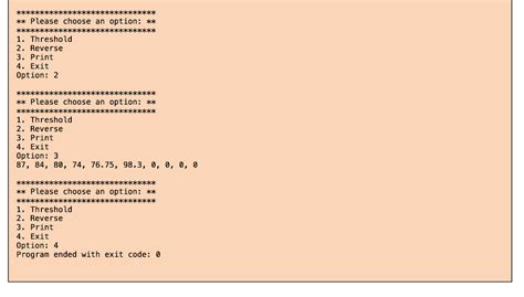 Solved E3 Modifying An Array Of Integers Requirements