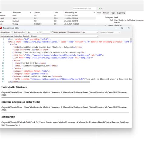 How To Modify Or Edit A Csl Citation Style And Use It With Zotero Or