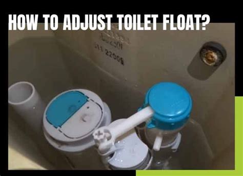 How To Adjust Toilet Float Correct Water Level With Ball Cylinder Float