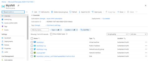 Azure Deploy VM From Template