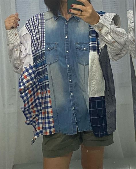 Рубашка в 2025 г Льняные рубашки Джинсовая одежда Модные стили