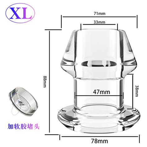 Plug silicon trong suốt rỗng ruột BDSM SAIGONXXX