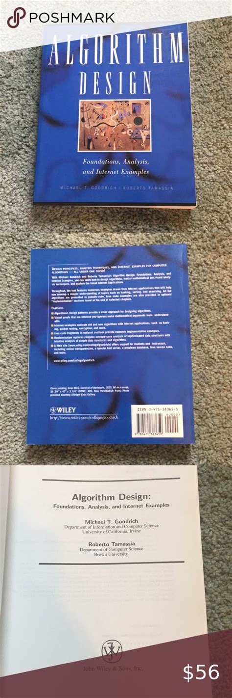 Algorithm Design Goodrich And Tamassia Textbook 1st Edition