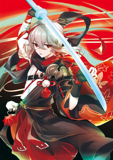 Kazuha Genshin Impact Каэдэхара Кадзуха Anime Artist Аниме арт