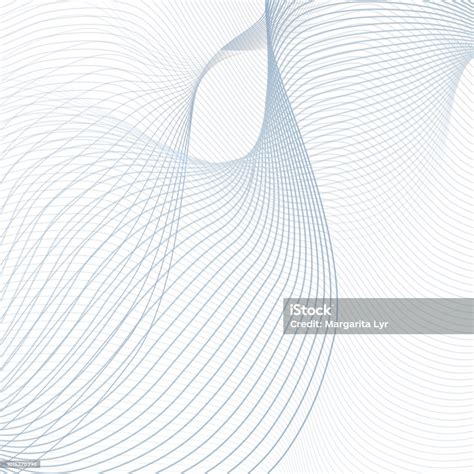 추상적인 기술 라인 아트 디자인입니다 흰색 바탕에 파란색 파형 곡선 미래의 개념입니다 창의적인 흔들며 물결 라인 템플릿입니다 Eps10 그림 개념에 대한 스톡 벡터 아트 및