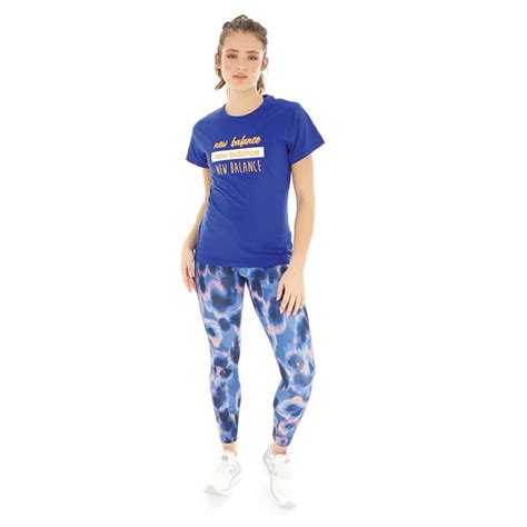 Buy New Balance Womens Sport Script Repeat T Shirt Blue