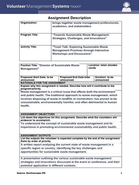 Assignment Description Download Free Pdf Sustainability Waste