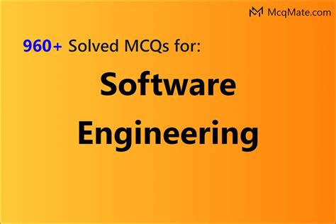 960 Software Engineering Chapter Wise Solved Mcqs With Pdf Download