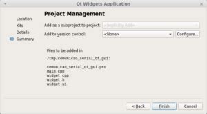 Comunicação serial com Arduino e Qt Widgets Embarcados