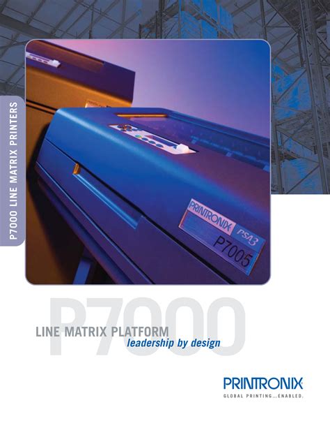 Download Free Pdf For Printronix P7210 Printer Manual
