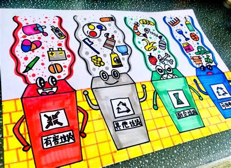 垃圾分类简笔画背景用什么颜色最好合适最好（推荐18张） 简笔画图片大全