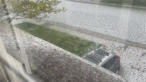 Raw More Hail Falls On Parker Tuesday Evening