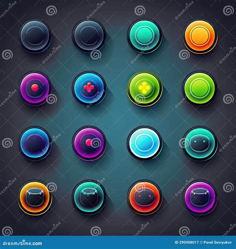 Element Round Game Button Ai Generated Stock Image Image Of Interface