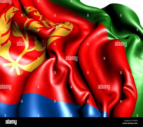 Flag Of Eritrea Close Up Stock Photo Alamy