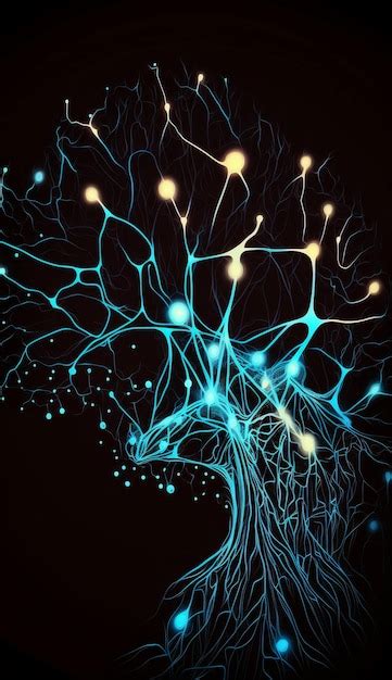 Premium Photo Technology Neural Network Background Imagegenerative Ai