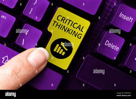 Conceptual Display Critical Thinking Business Concept Sequence Of Stages Of A Project Requiring