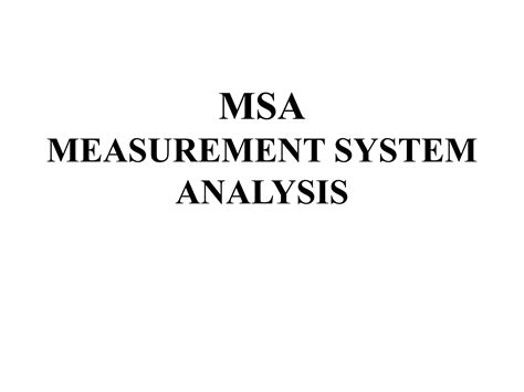 MSA PPT
