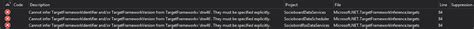 Error With Targetframeworkdnx46 In Net Stack Overflow