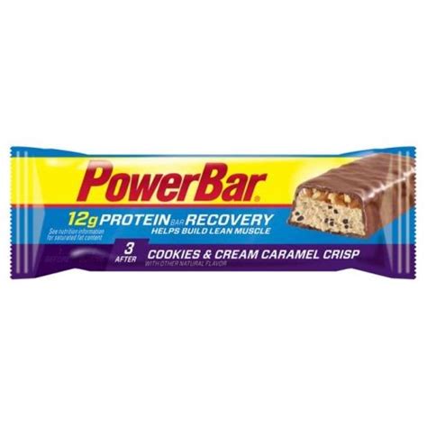 Powerbar 12g Protein Recovery Bar Cookies And Cream Caramel Crisp