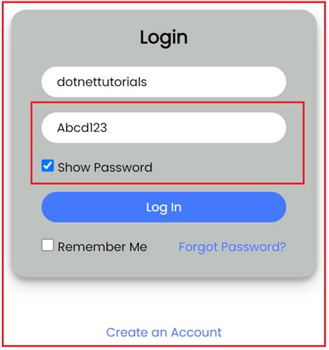 Jquery Show Hide Password With Examples Dot Net Tutorials