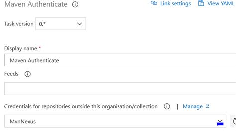 Java Where Do I Set The Nexus Credentials For An Azure Devops