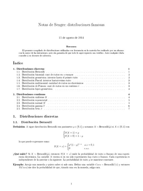 Resumen De Variables Aleatorias Pdf Enseñanza De Matemática Distribución De Veneno