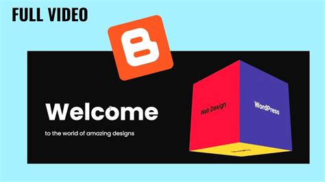 Full Video Customize Your Blogger Homepage With A 3d Rotating Cube