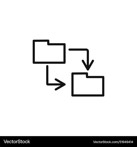 Data Synchronization Logo Sign Outline Royalty Free Vector