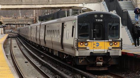 Lirr M7 Trains On The Port Washington Branch At Great Neck Youtube