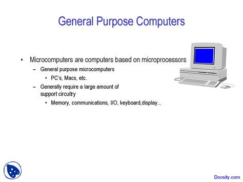 general purpose computers microcontroller systems lecture slides