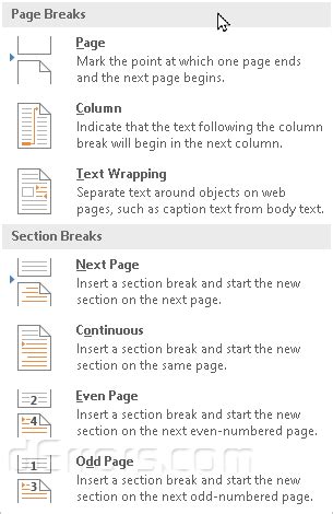 How To Insert Section Breaks And Columns In MS Word 2016 AvoidErrors