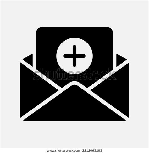 New Email Icon Solid Style Use Stock Vector Royalty Free 2212063283 Shutterstock