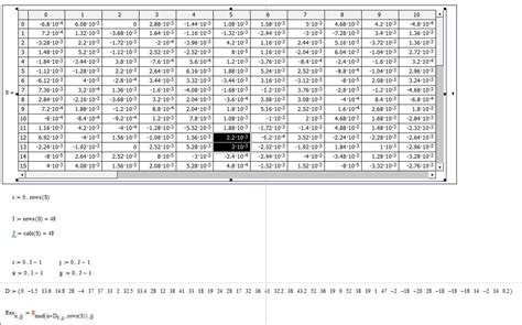 Solved Shifting Matrix Vector In Mathcad Ptc Community